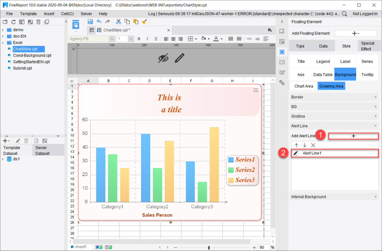 Chart Background-FineReport Help Document