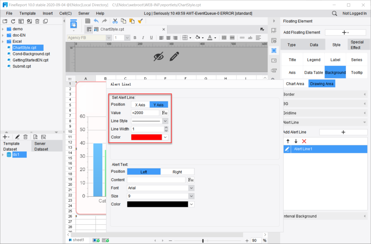 Chart Background-FineReport Help Document