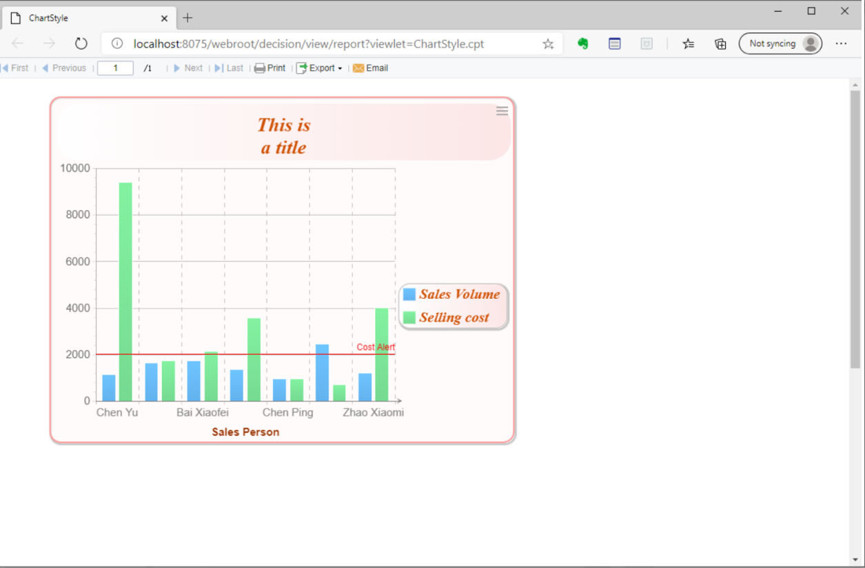 Chart Background-FineReport Help Document