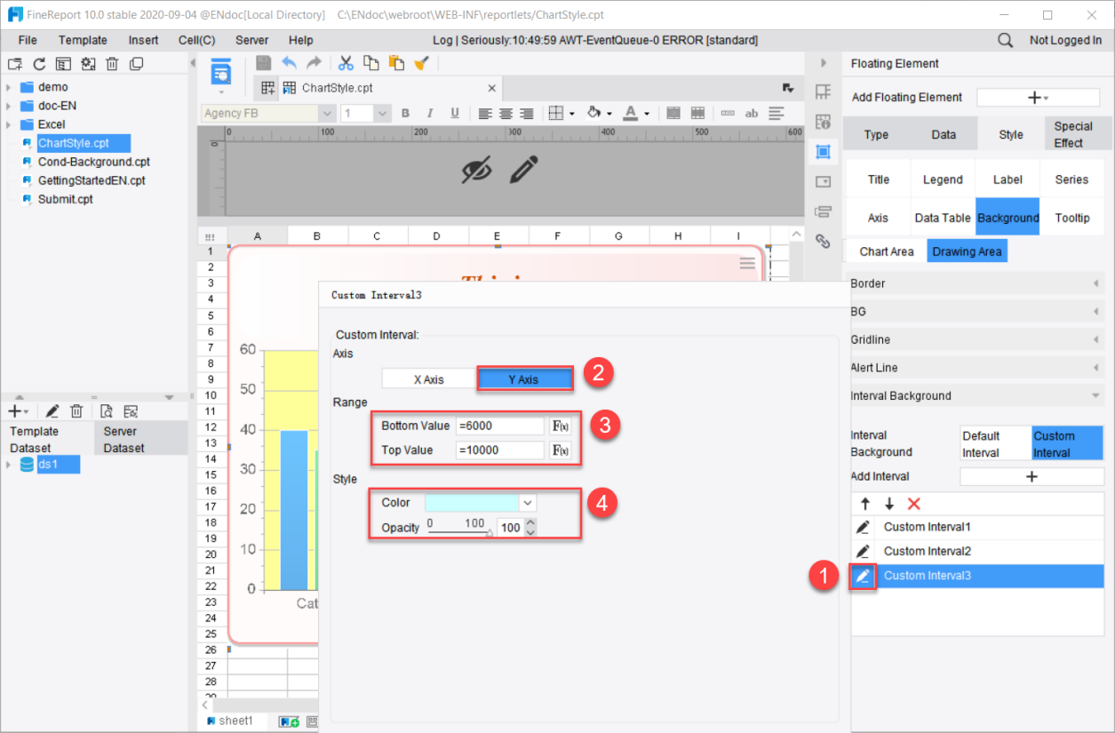 Chart Background-FineReport Help Document
