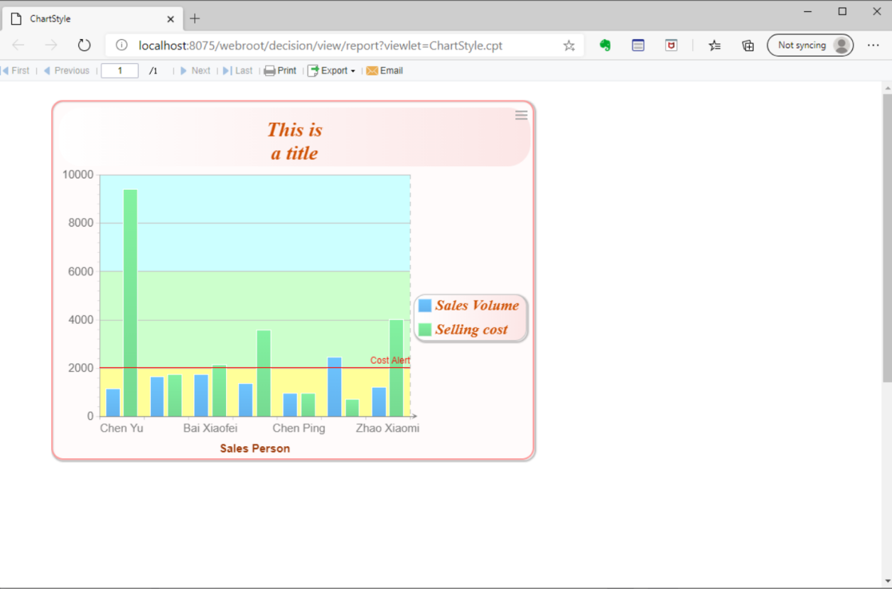 Chart Background-FineReport Help Document