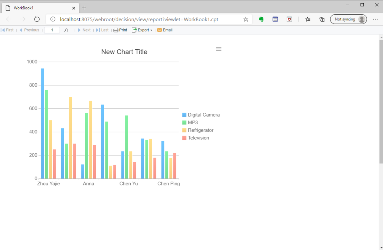 Chart Data-FineReport Help Document