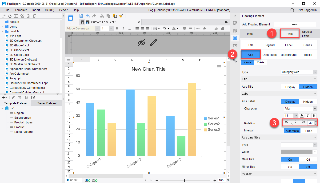 Chart Custom Tooltip Style-FineReport Help Document