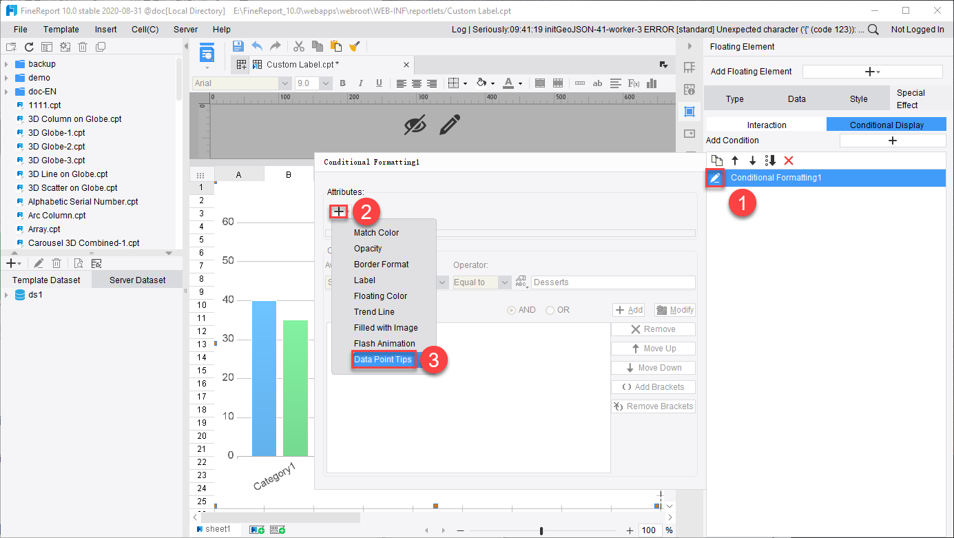 Chart Custom Tooltip Style-FineReport Help Document