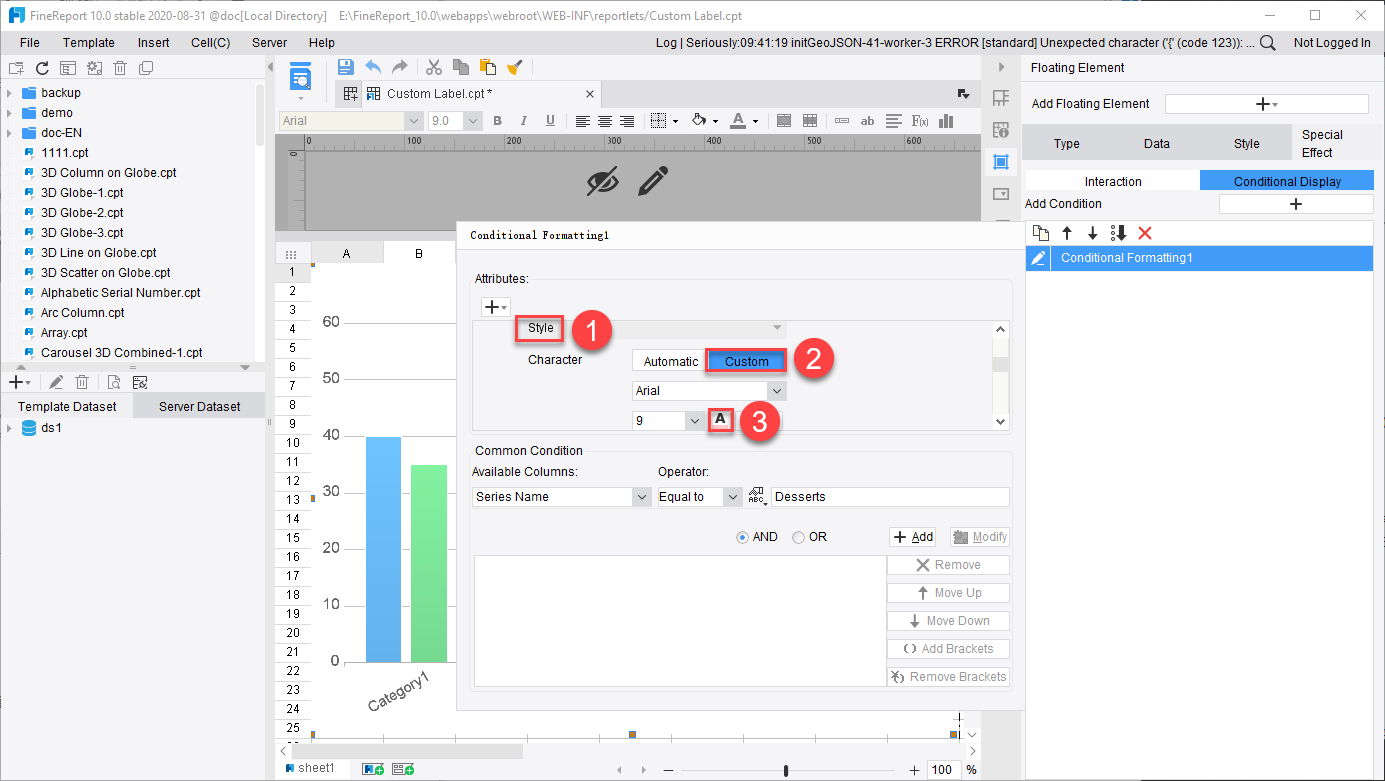 Chart Custom Tooltip Style-FineReport Help Document