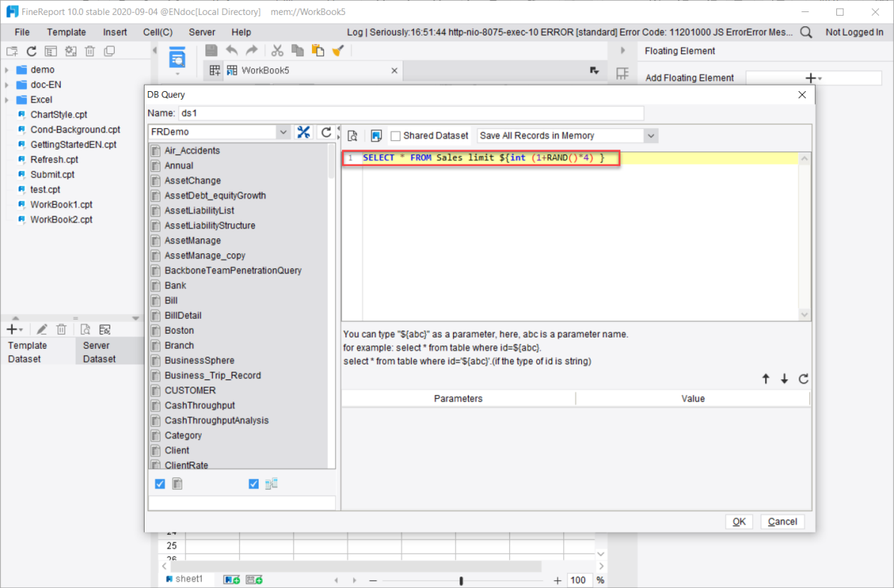 Chart Manual Refresh-FineReport Help Document