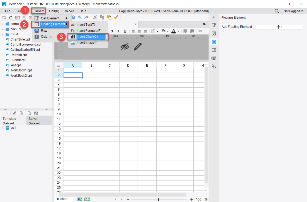 Chart Manual Refresh-FineReport Help Document