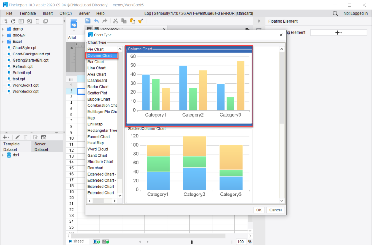 Chart Manual Refresh-FineReport Help Document