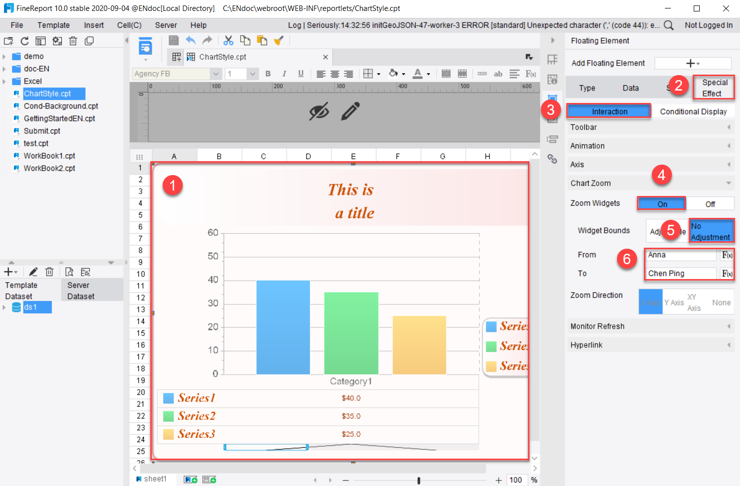 Chart Zooming-FineReport Help Document