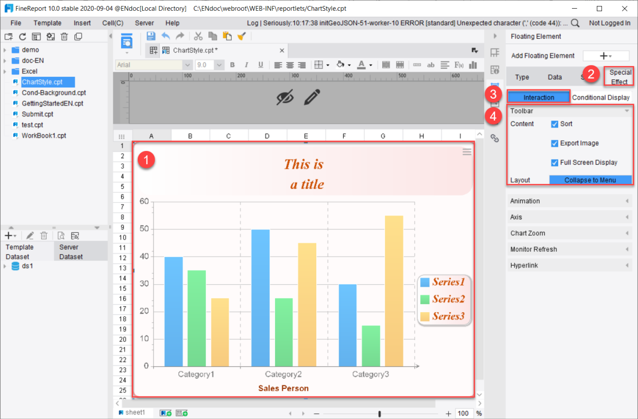 Chart Interaction-FineReport Help Document