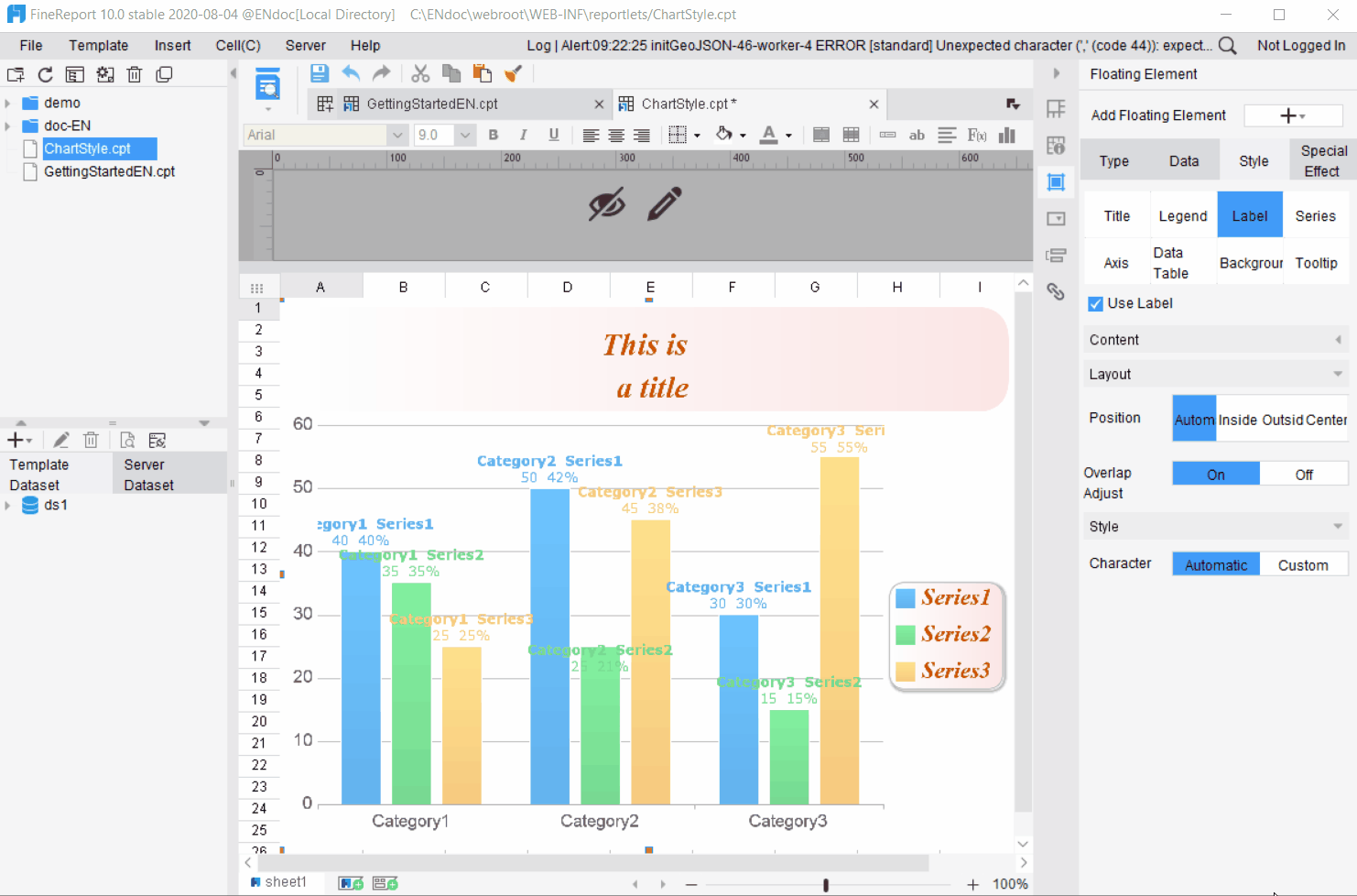 Chart Label-FineReport Help Document
