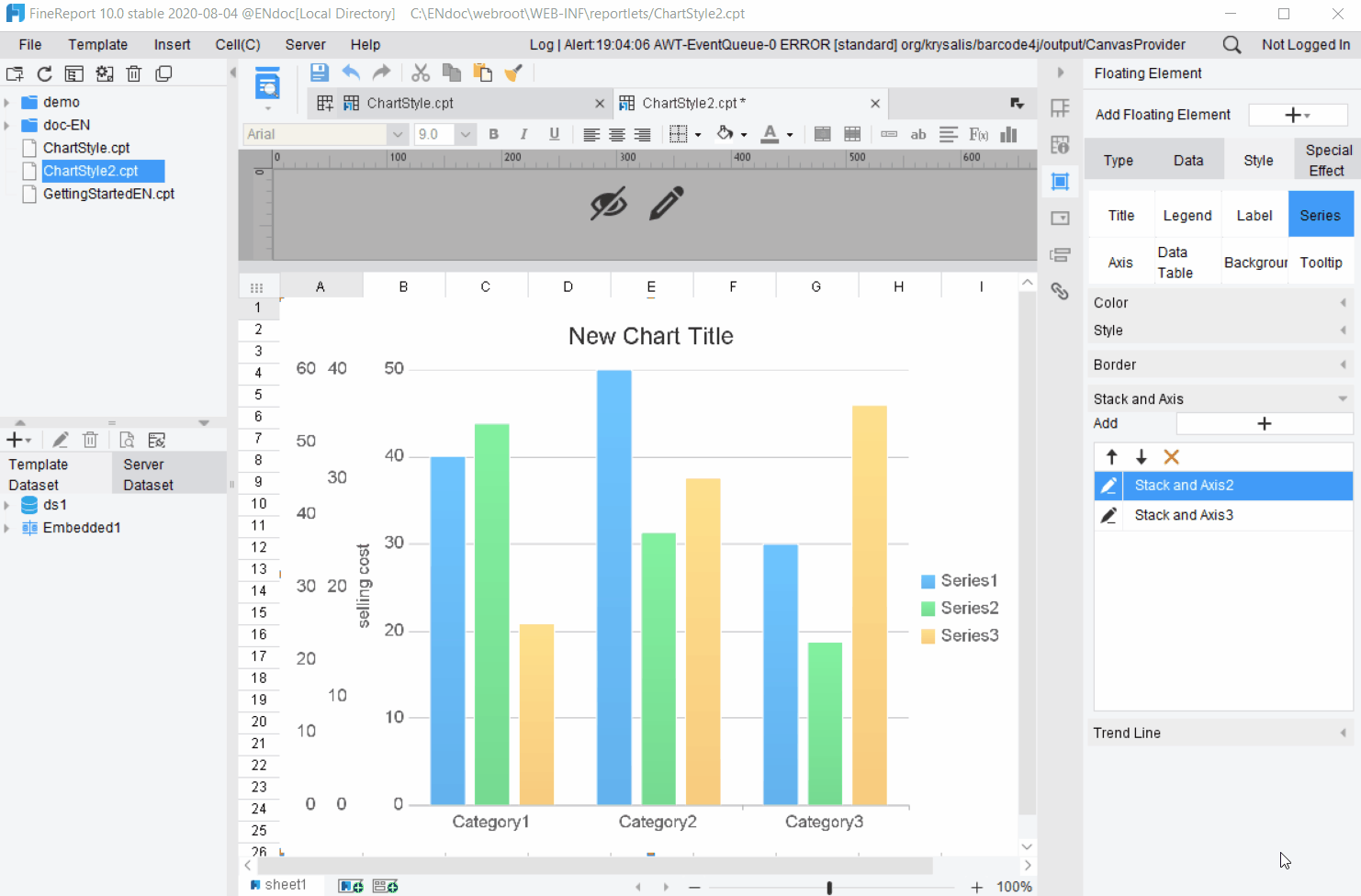 Chart Axis-FineReport Help Document