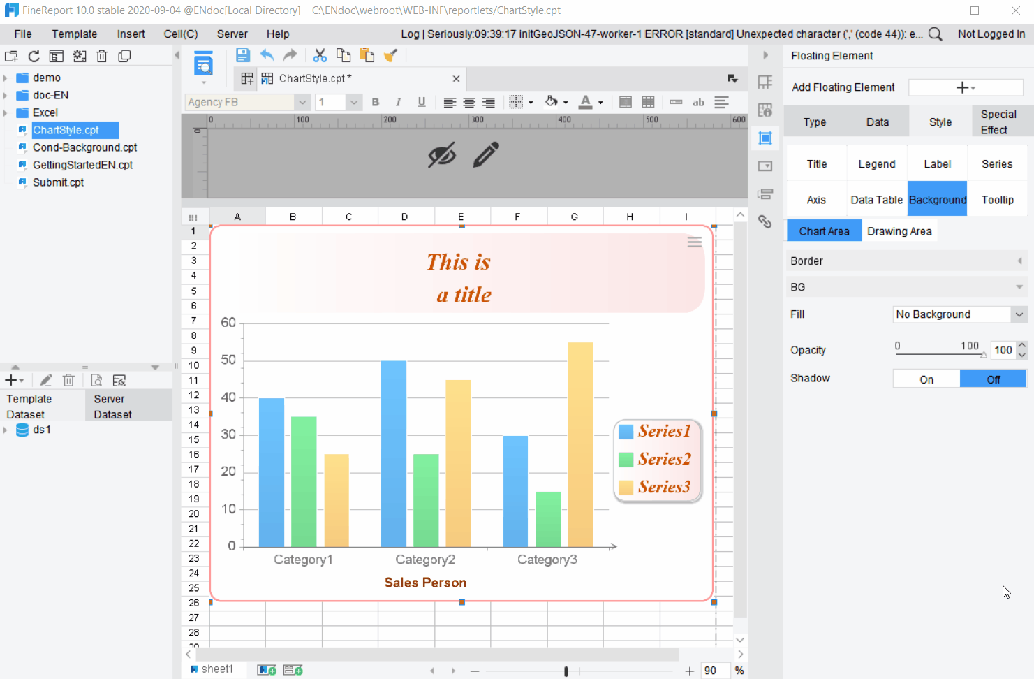 Chart Background-FineReport Help Document