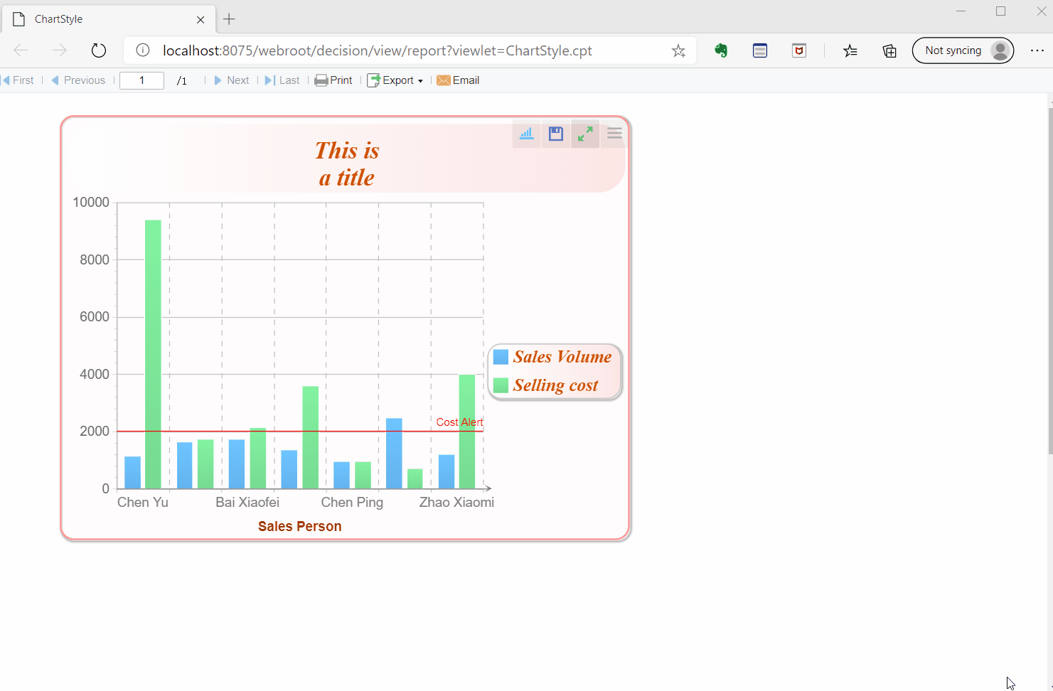 Chart Interaction-FineReport Help Document