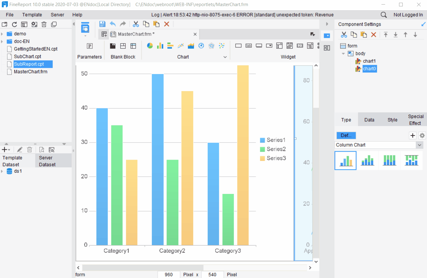 Drill-down Chart-FineReport Help Document