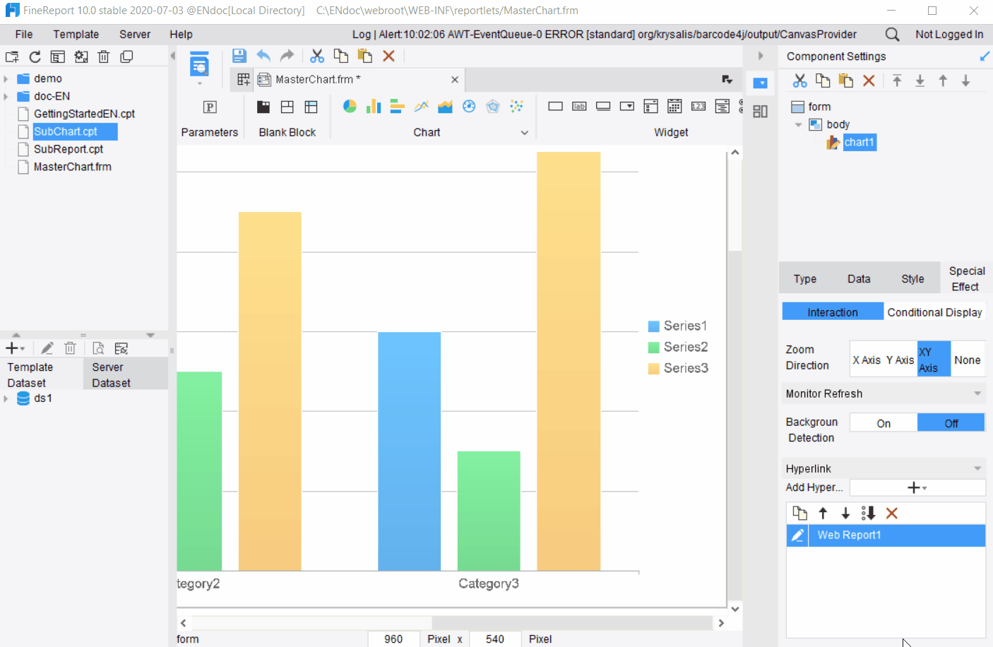 Drill-down Chart-FineReport Help Document