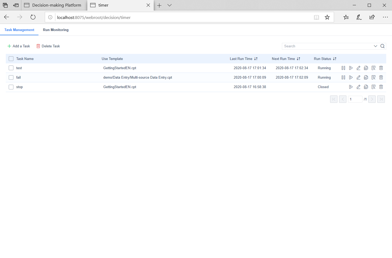 Task Schedule Management-FineReport Help Document