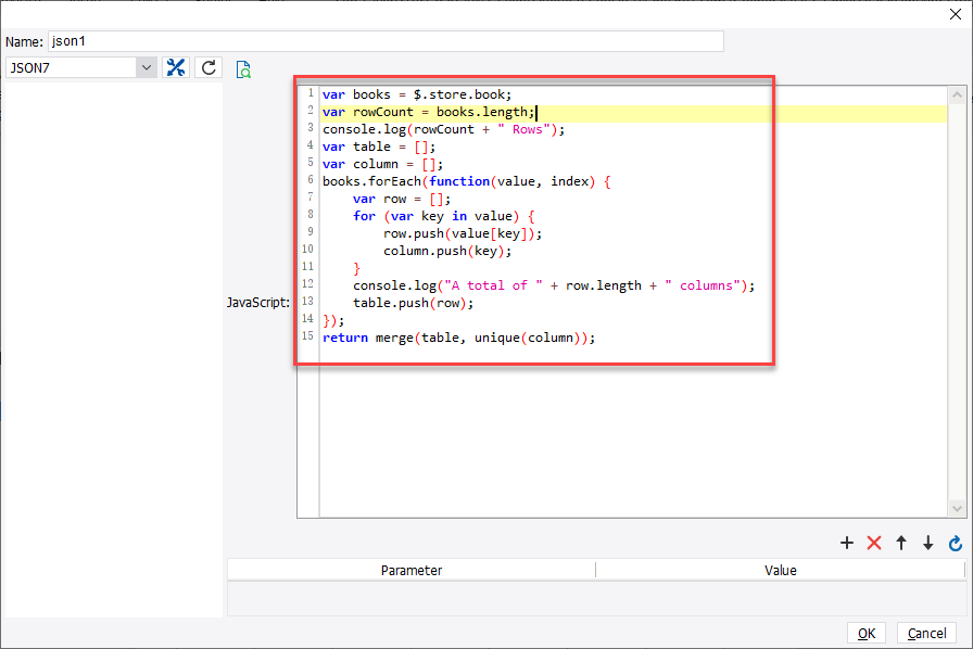JSON Dataset-FineReport Help Document
