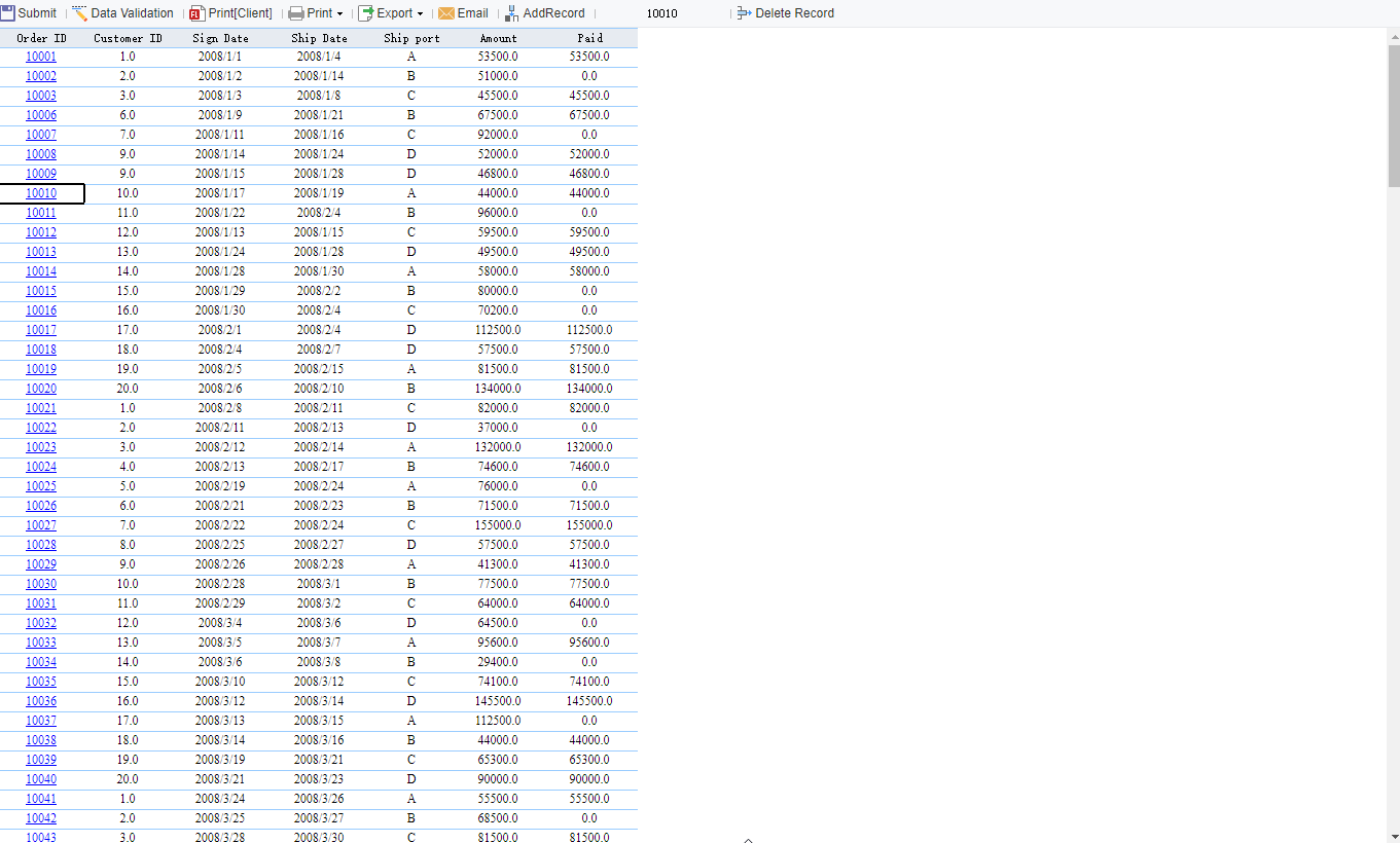 JS 子帳票書き込み後に親帳票を自動再読み込み- FineReport Help Document