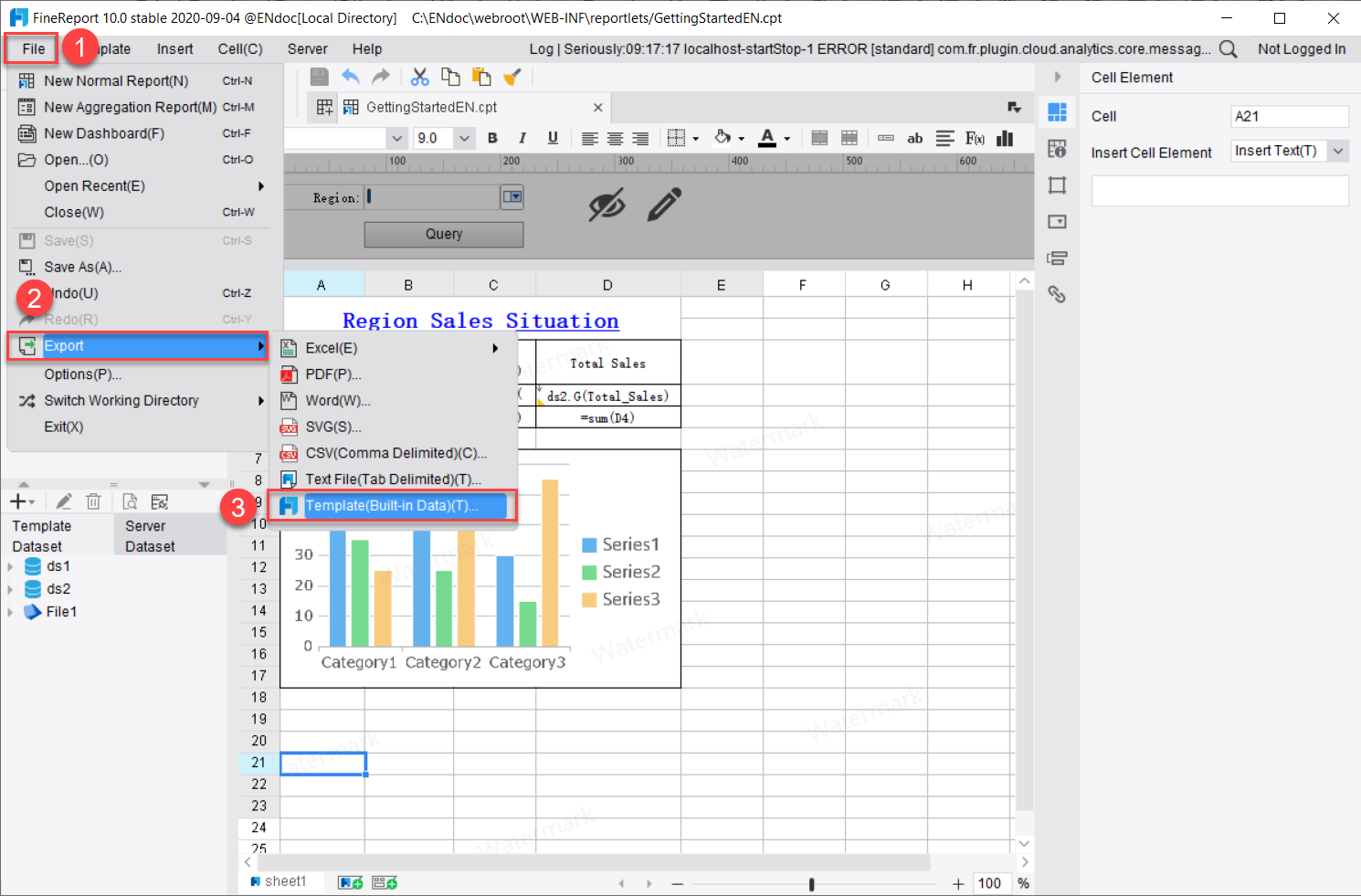 Embedded Dataset-FineReport Help Document