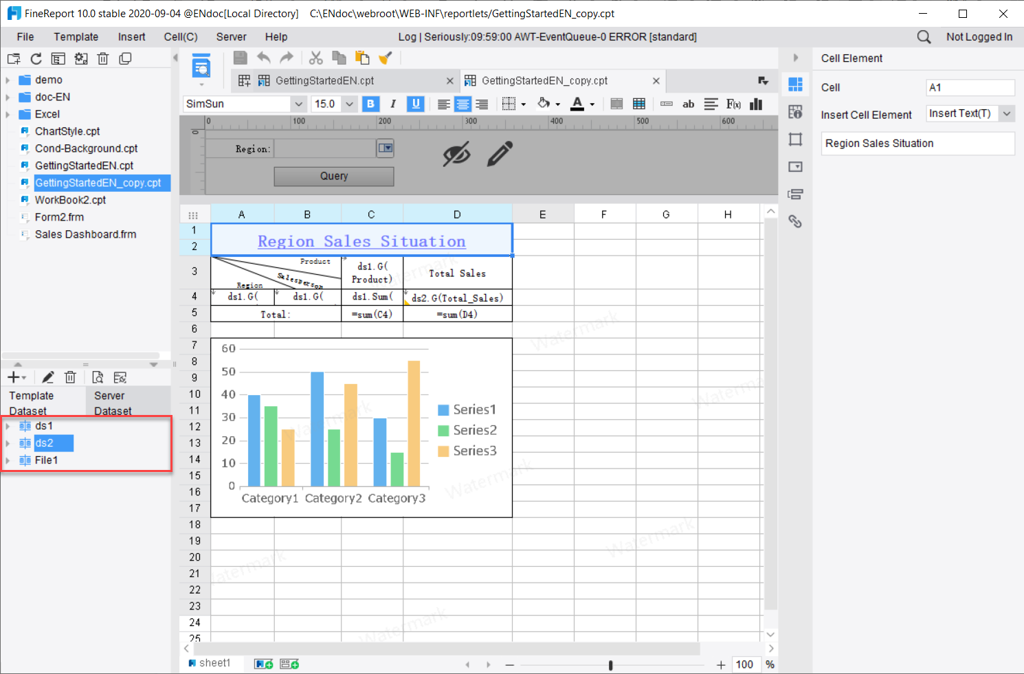 Embedded Dataset-FineReport Help Document