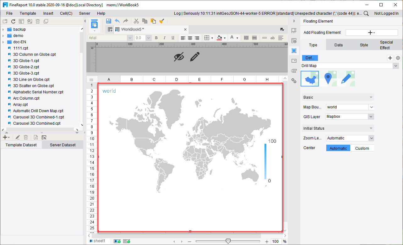 Map Drilling-FineReport Help Document