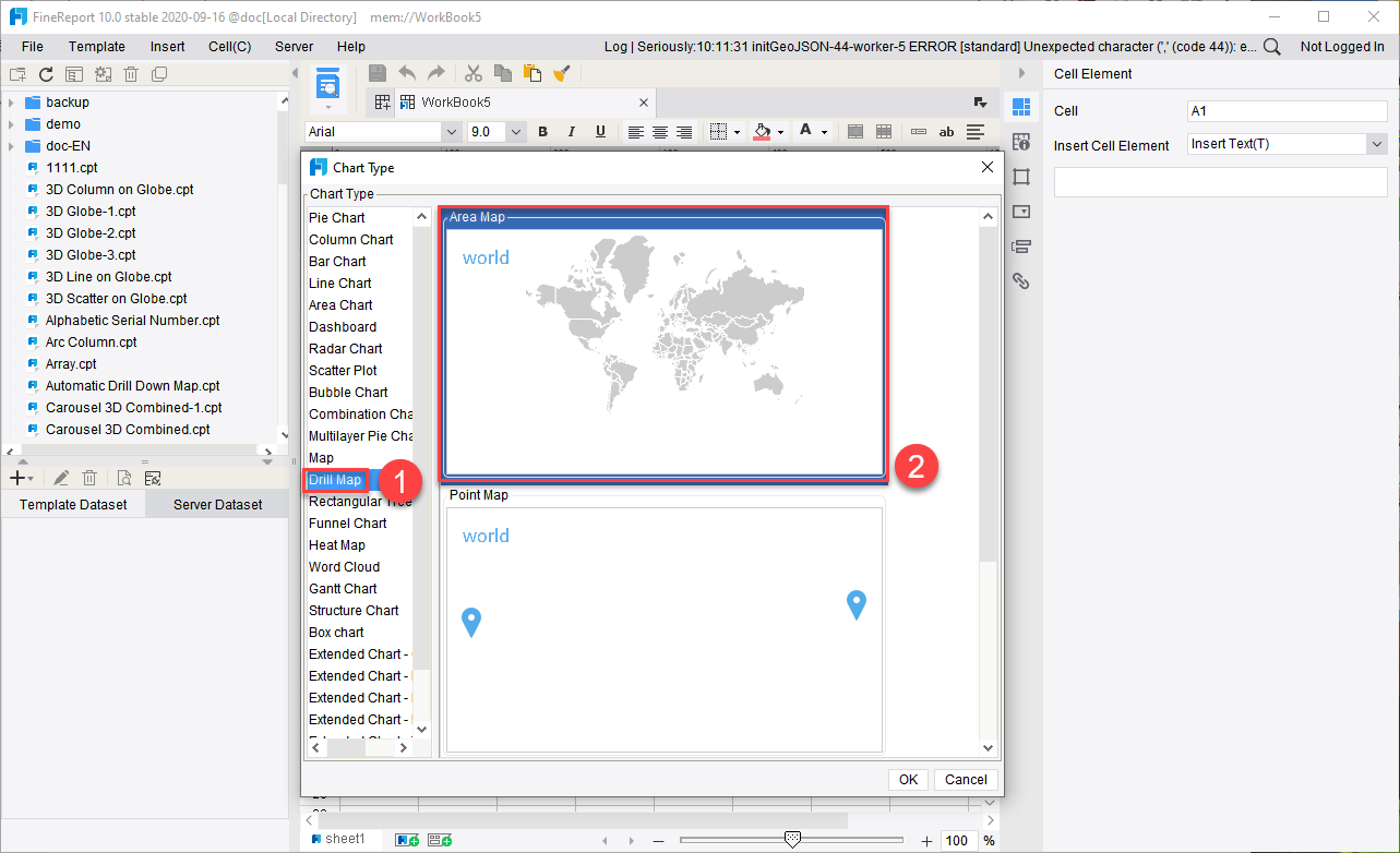 Map Drilling-FineReport Help Document