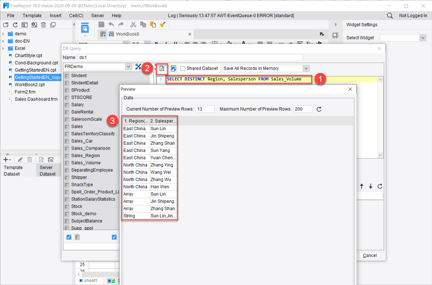 Relation Dataset-FineReport Help Document
