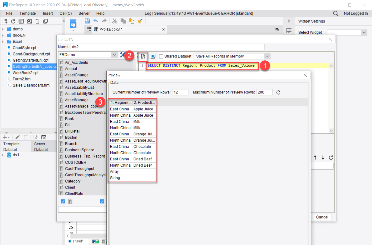 Relation Dataset-FineReport Help Document