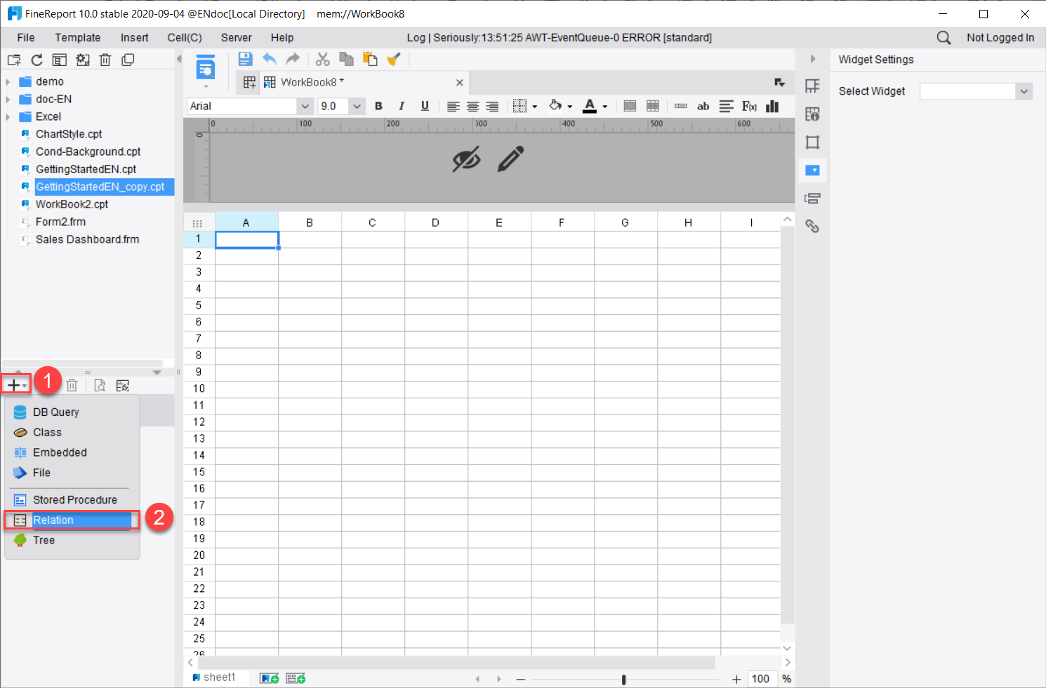 Relation Dataset-FineReport Help Document