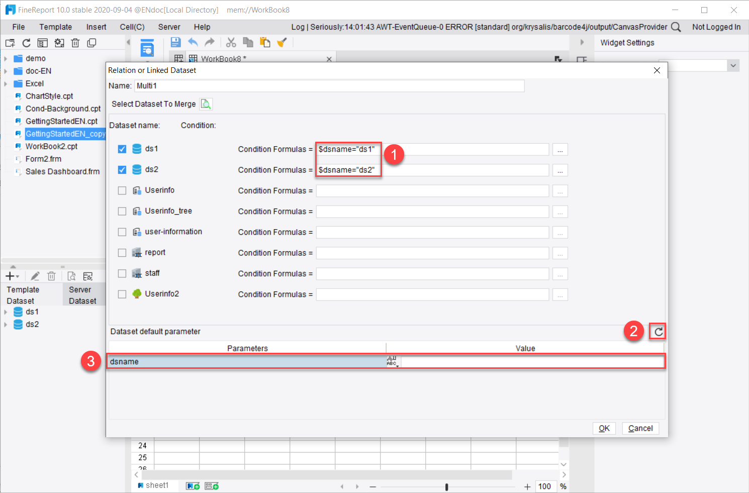 Relation Dataset-FineReport Help Document