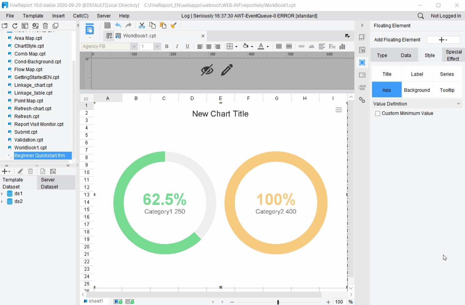 Multi-pointer Gauge-FineReport Help Document