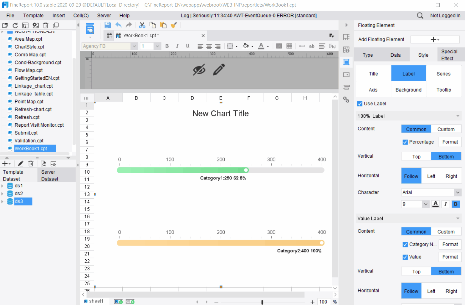Multi-pointer Gauge-FineReport Help Document