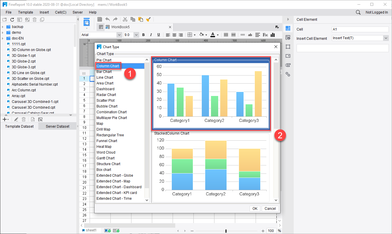 Chart Conditional Display-FineReport Help Document