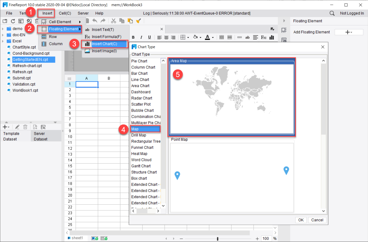Area Map-FineReport Help Document