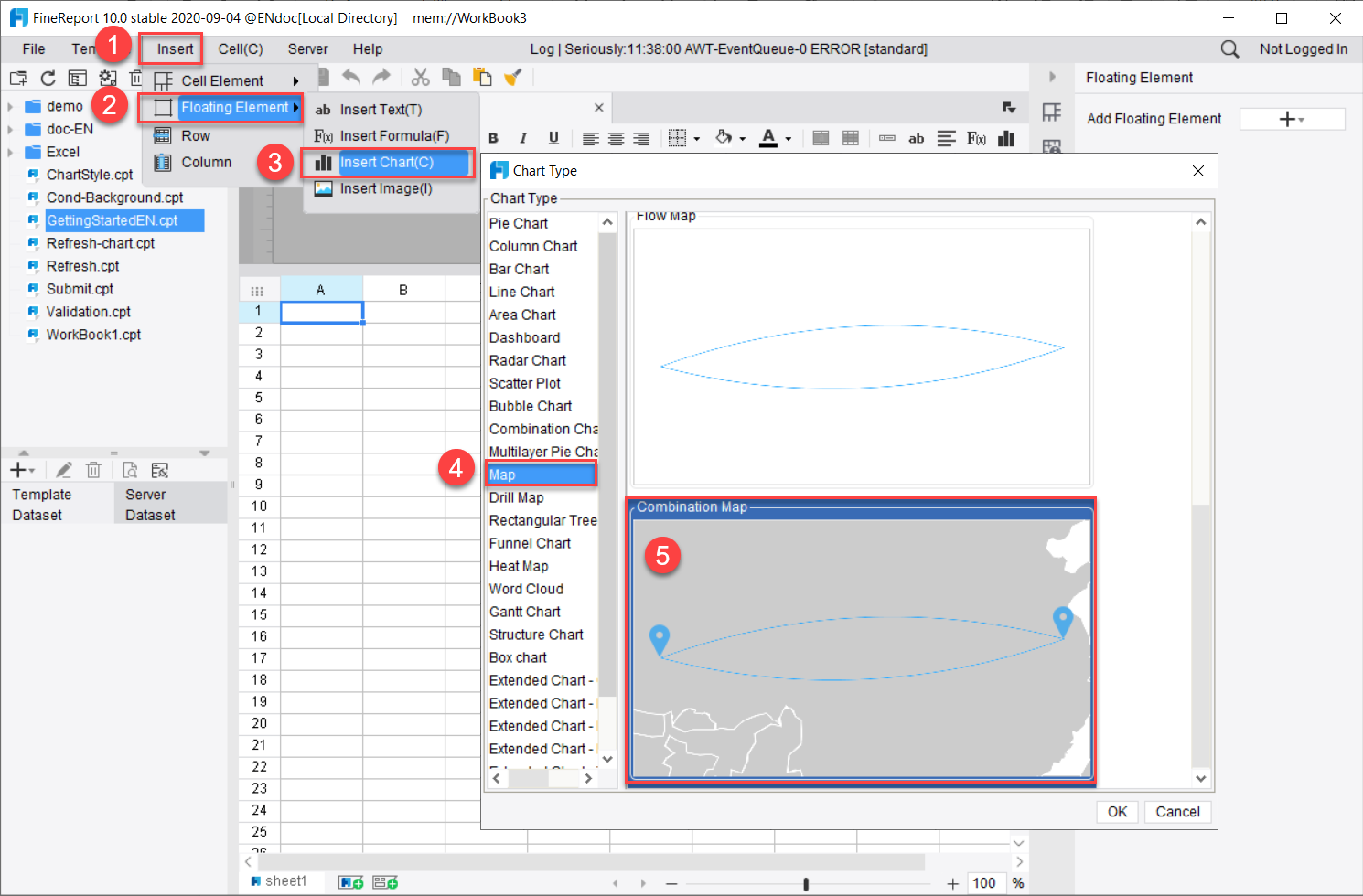 Combination Map-FineReport Help Document