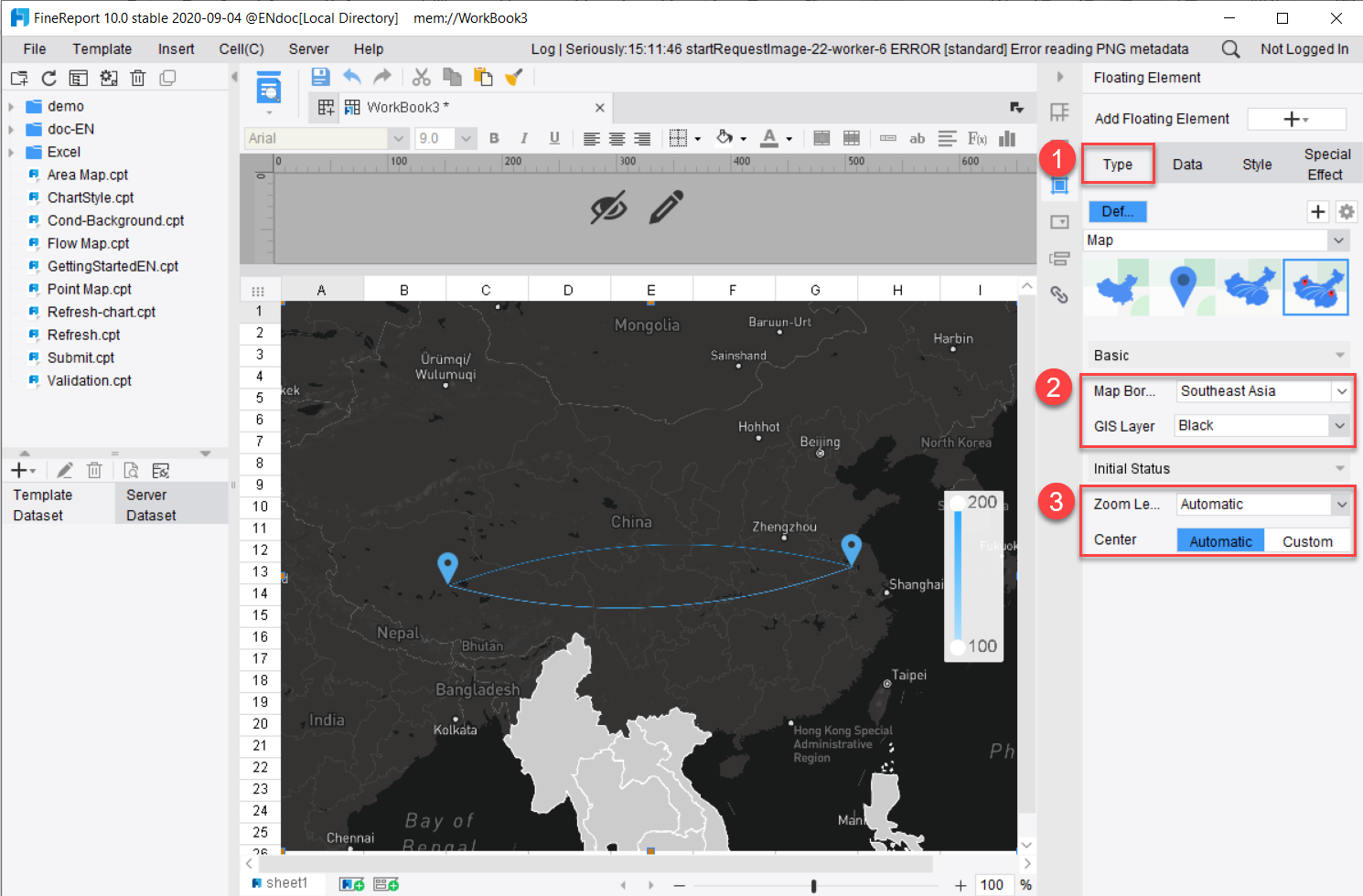 Combination Map-FineReport Help Document