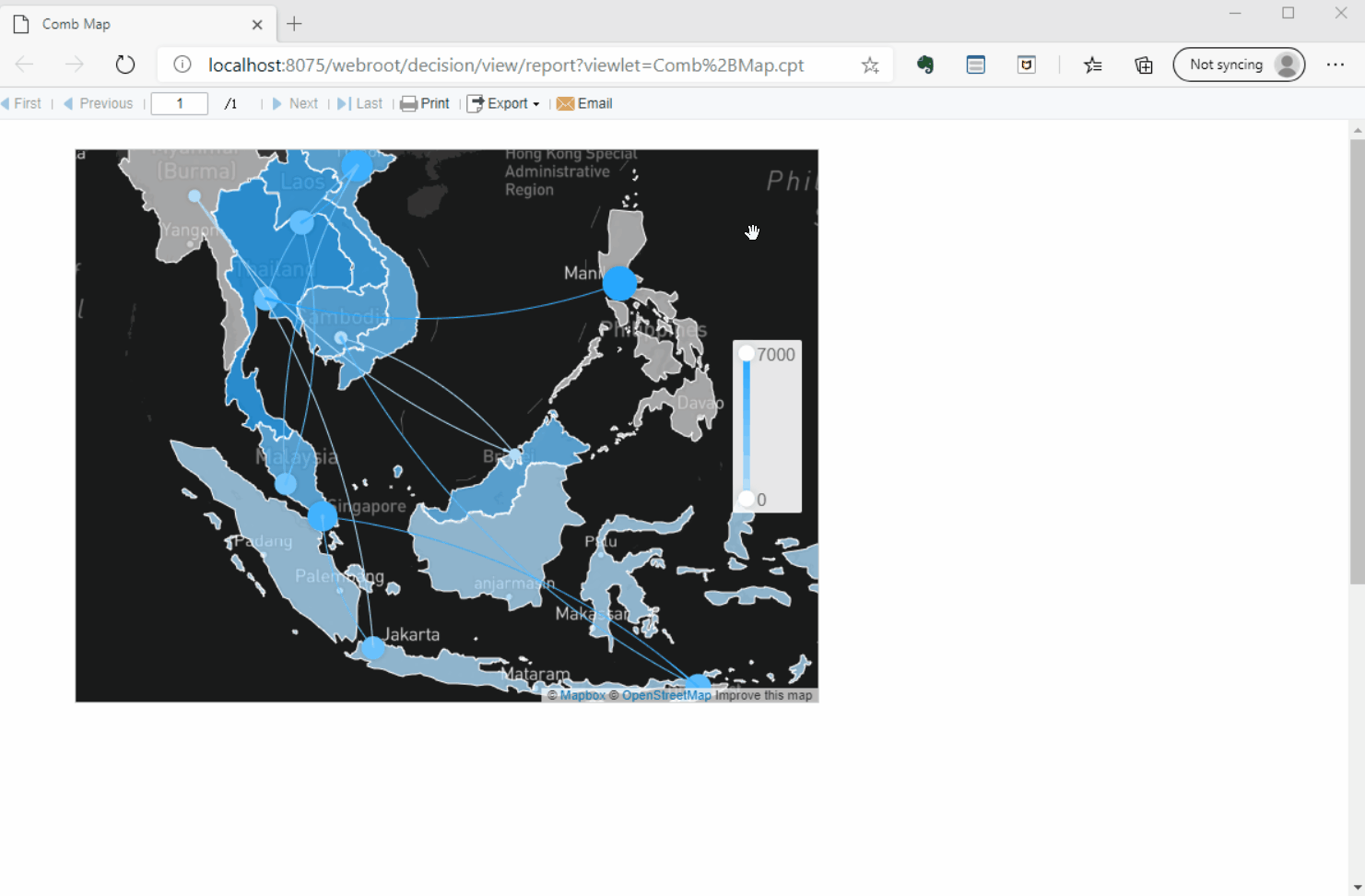 Combination Map-FineReport Help Document