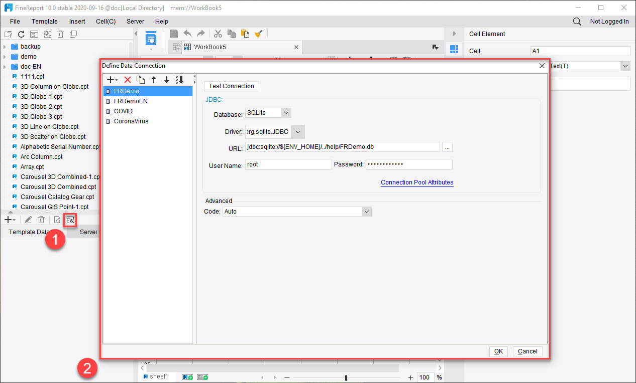 The First Template-FineReport Help Document
