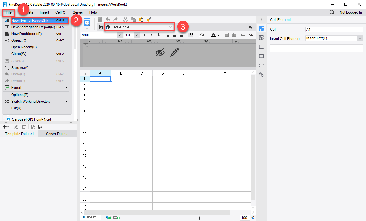 The First Template-FineReport Help Document
