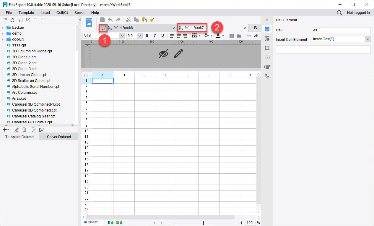 The First Template-FineReport Help Document