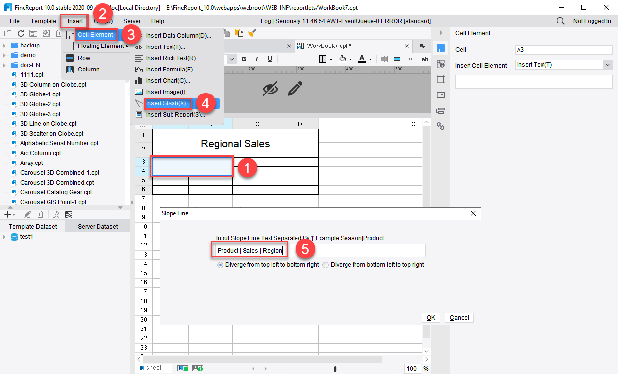 The First Template-FineReport Help Document