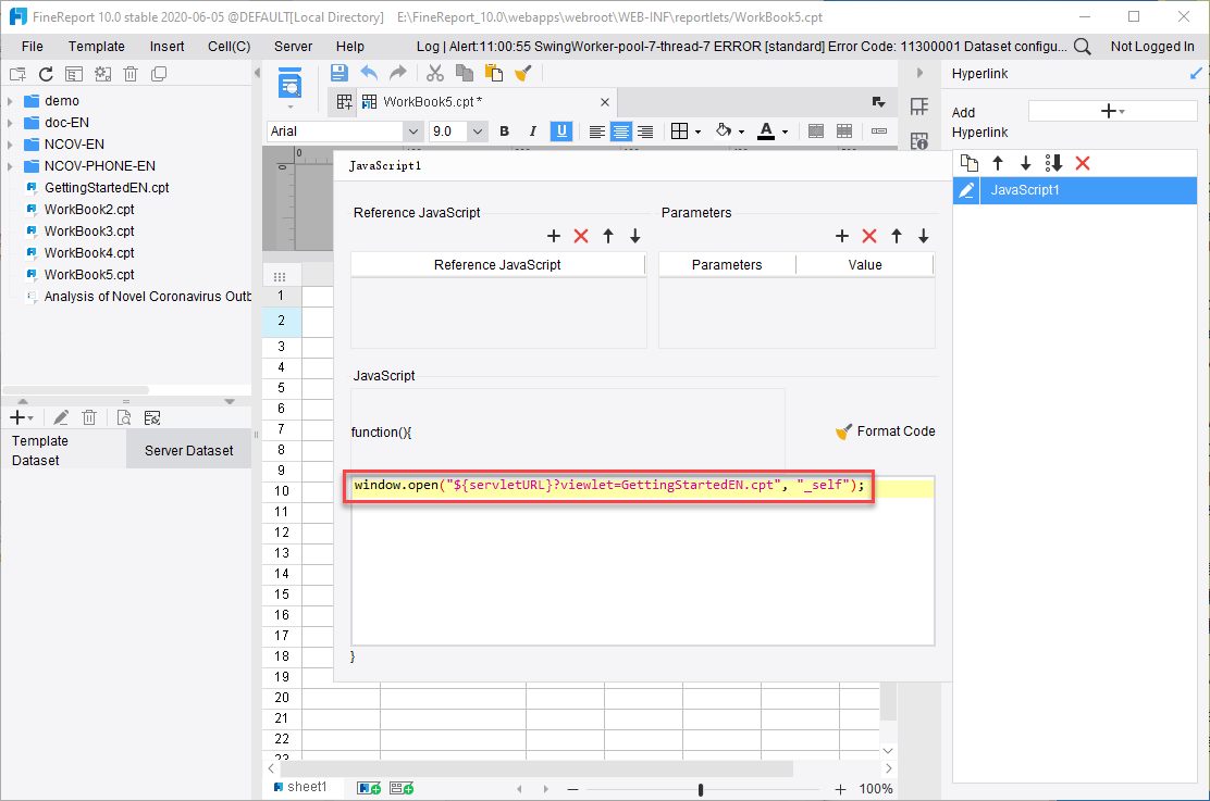 JavaScript-FineReport Help Document