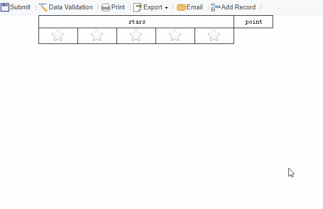 JS Dynamic star rating-FineReport Help Document