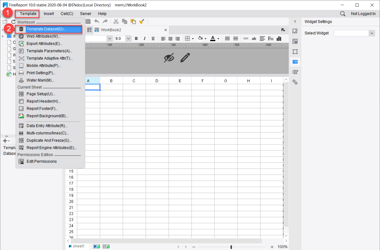 Template Dataset-FineReport Help Document