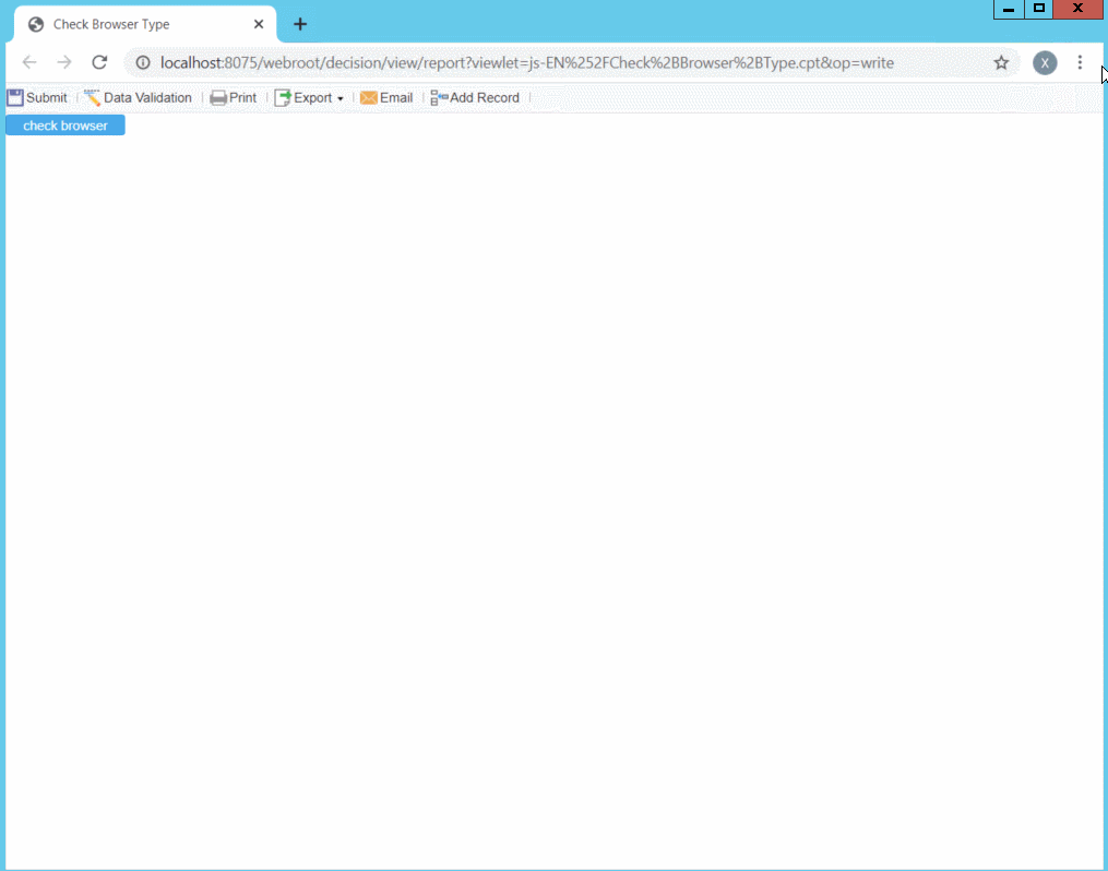 JS Check Browser Type-FineReport Help Document