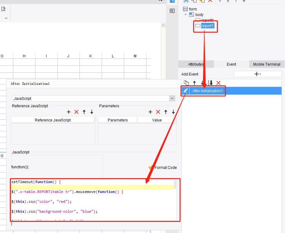JS Change the Styles of Cell or Row where Mouse Hover-FineReport Help Document