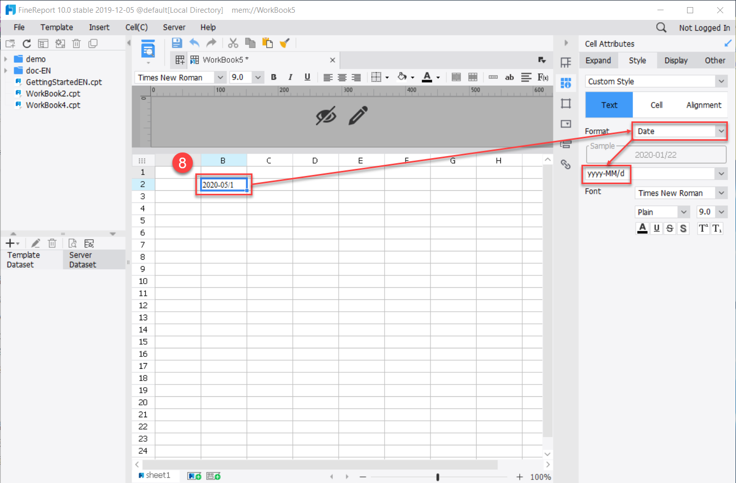 Cell Style-FineReport Help Document
