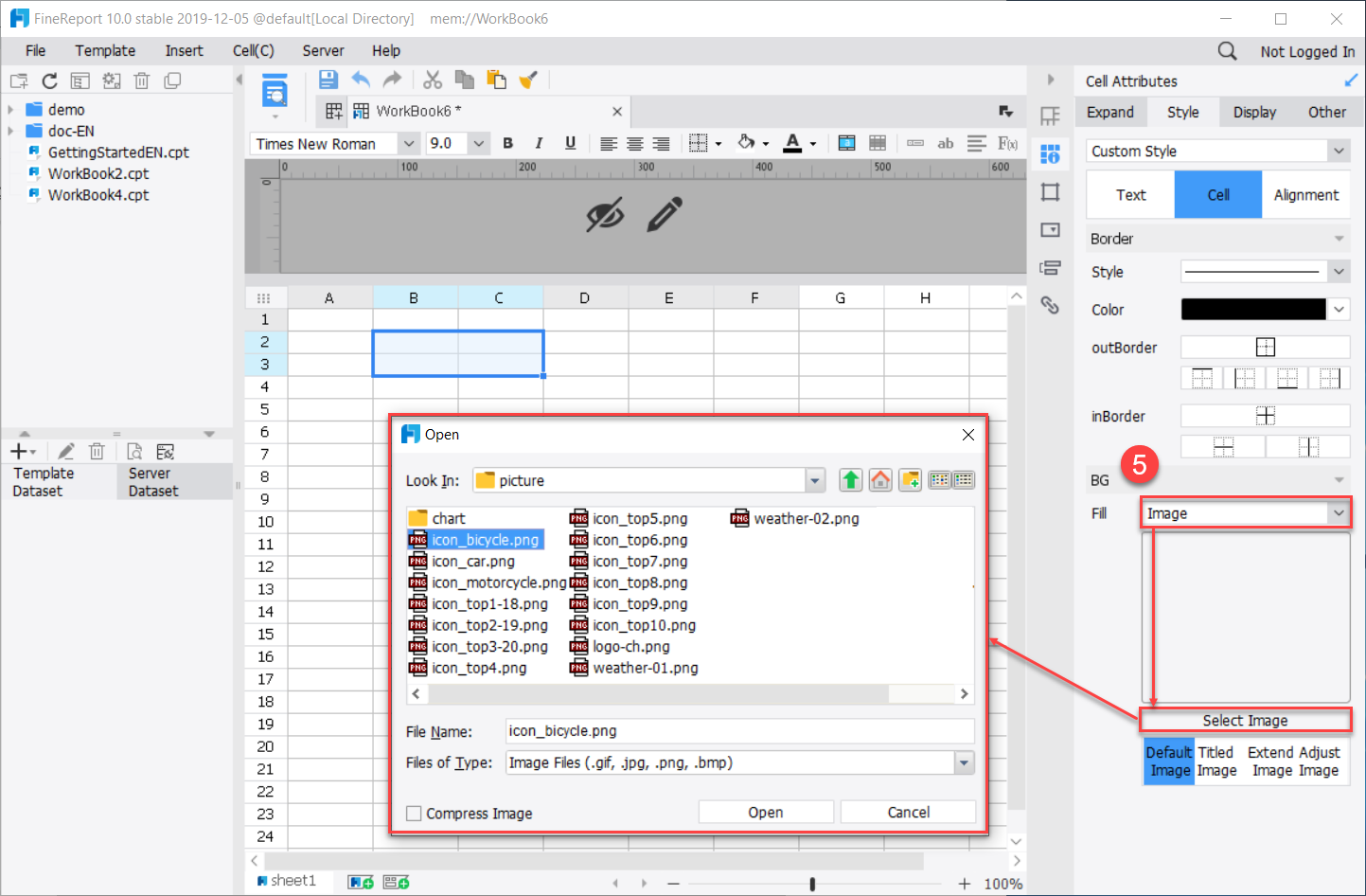 Cell Style-FineReport Help Document
