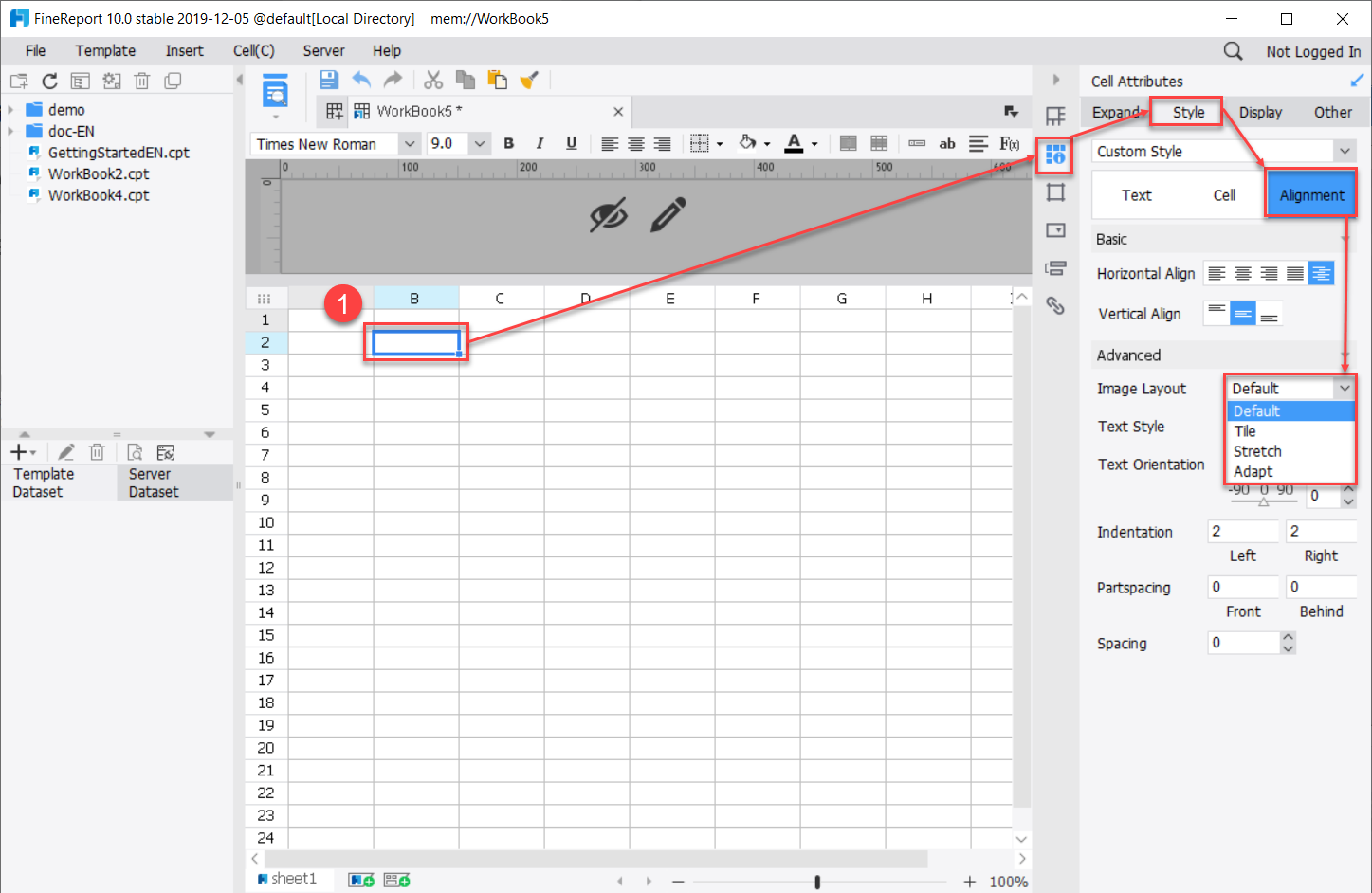 Cell Style-FineReport Help Document